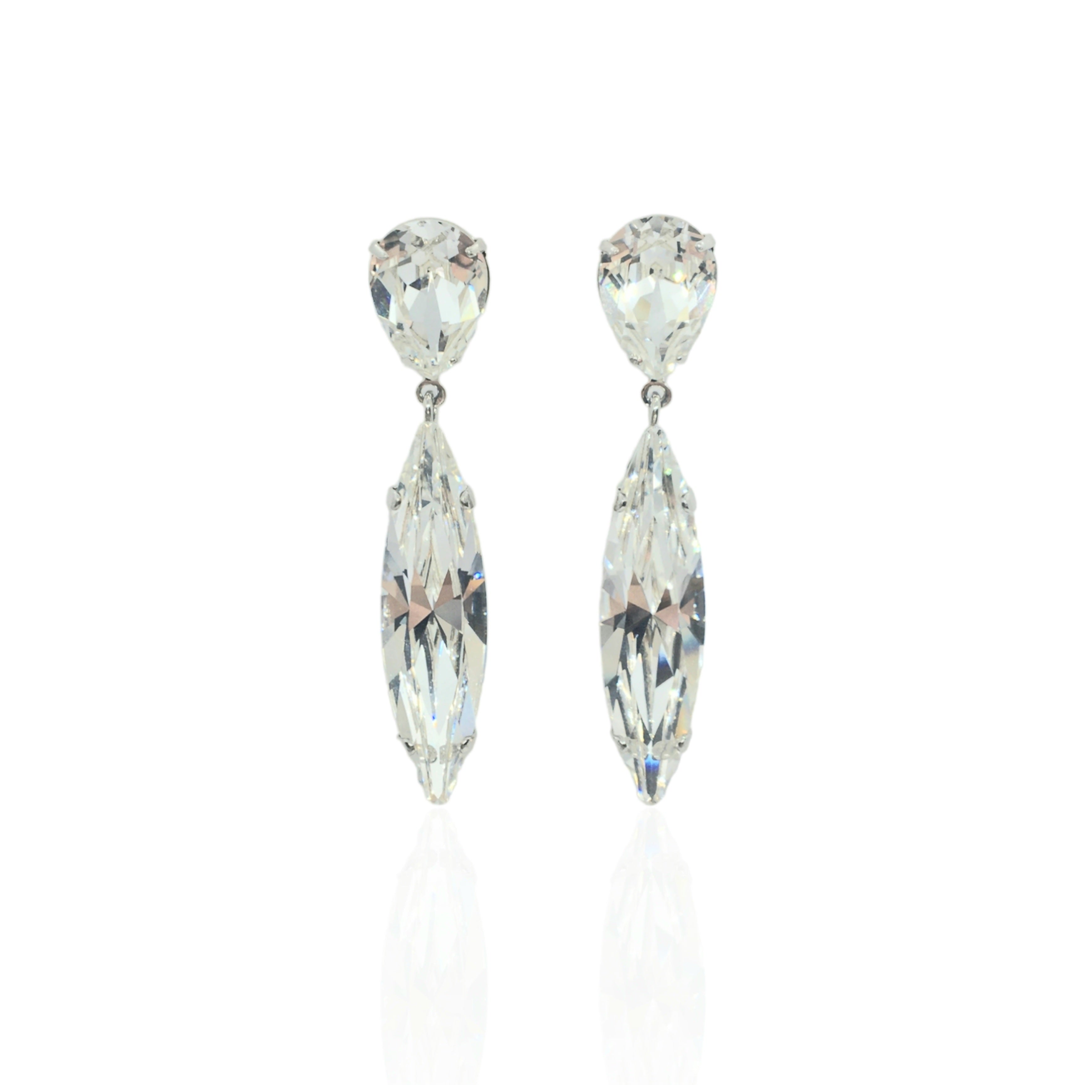 Jolie Sphinx Earrings - Swarovski Crystal – Ronza George Jewellery